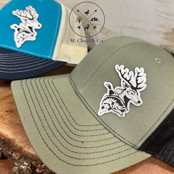 Custom on the Pontoon Patch Boating Hat Patch Adhesive Patch Engraved ...