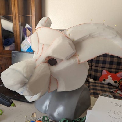 DIGITAL Manokit Foam Head Base Pattern/template for Fursuits PDF ...