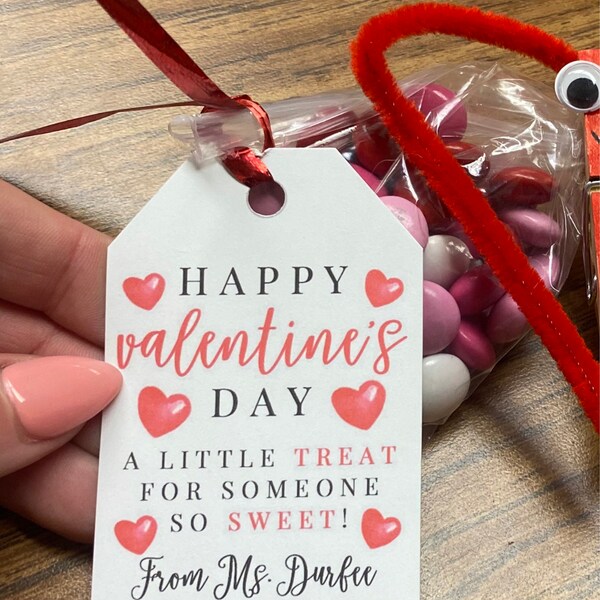 Valentine's Day Tag, Hearts Valentine's Tag, Sweet Valentine's Day Tag ...