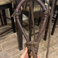 Handmade Bosal Set, 40 Plaits Rawhide Natural Bosal Set, Bosal Set ...
