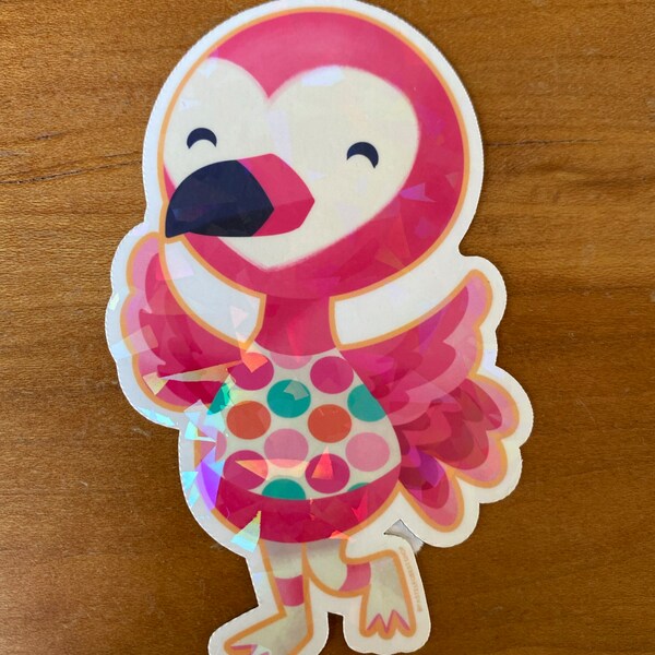 Hazel Animal Crossing Cute Vinyl Sparkly Star Holographic Sticker - Etsy