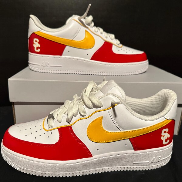 Custom Air Force 1 Sneakers Pink Flowers | Low Tops | Hand-painted Af1s ...