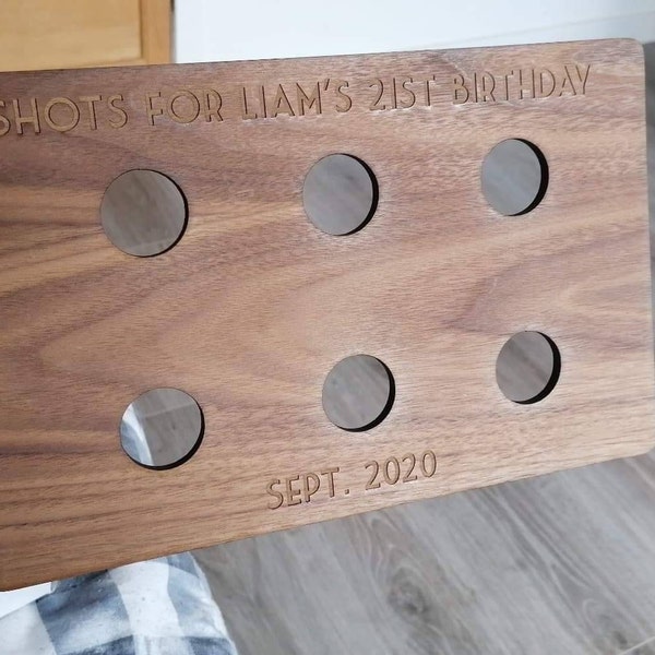 Personalised Shot Paddle Board, Vodka Shots, Vodka Gift, Shot Glasses ...