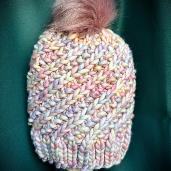 KNITTING PATTERN - the Gales of November Hat, Super Bulky Knit Hat ...