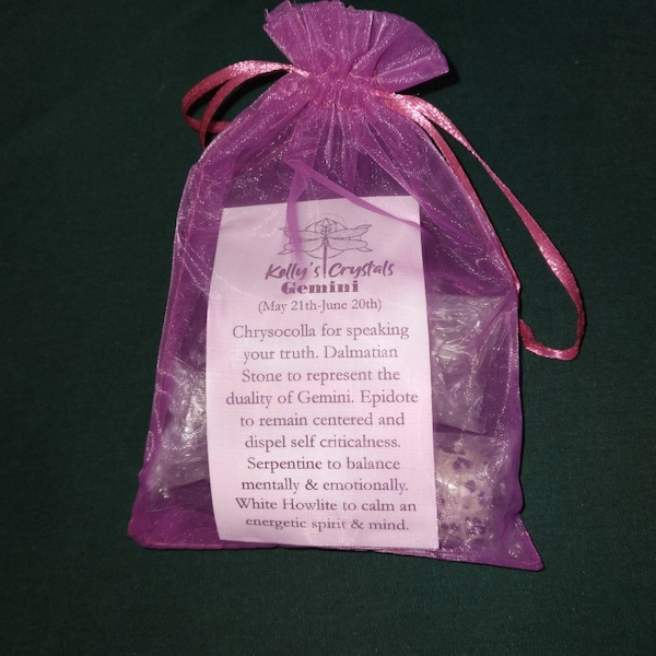 Gemini Crystal Set - Etsy