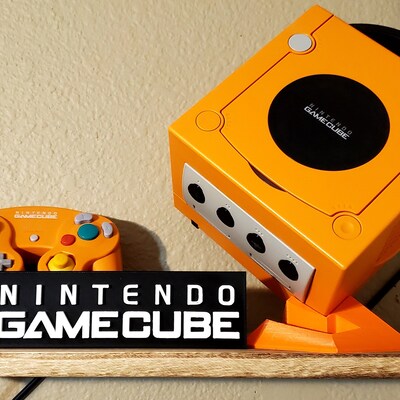 Nintendo Gamecube Video Game Logo Sign 8.5in 3D Printed, Man Cave, Game ...