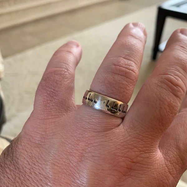 Sterling Silver Om Mani Padme Hum Ring - Etsy