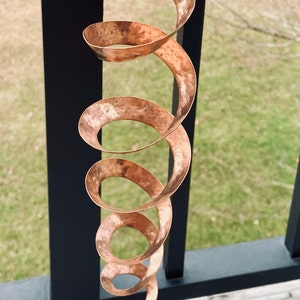 20 Hanging Pounded Copper Kinetic Wind Sculpture Double | Etsy