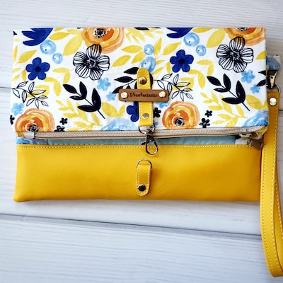 Phoebe Foldover Bag PATTERN pdf ADVANCED BEGINNER Level Measure and Cut ...