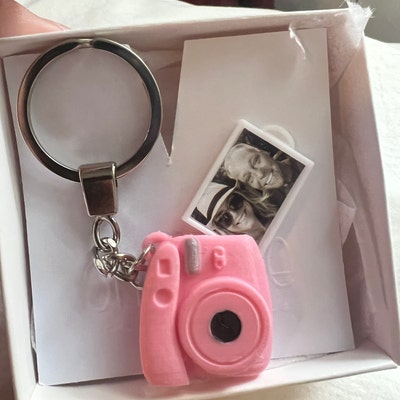 Mini Camera Keychain and Your Own Personalized Photo. Camera - Etsy