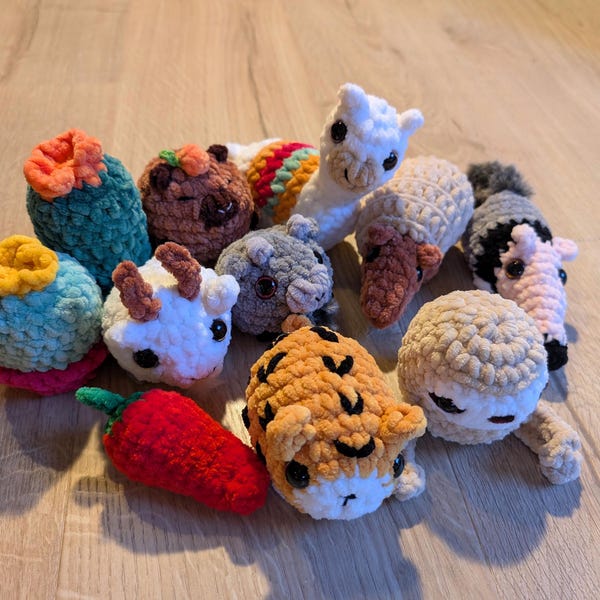 Little Critters No Sew Burrow Buddies Crochet Pattern 7 Pack (toad ...