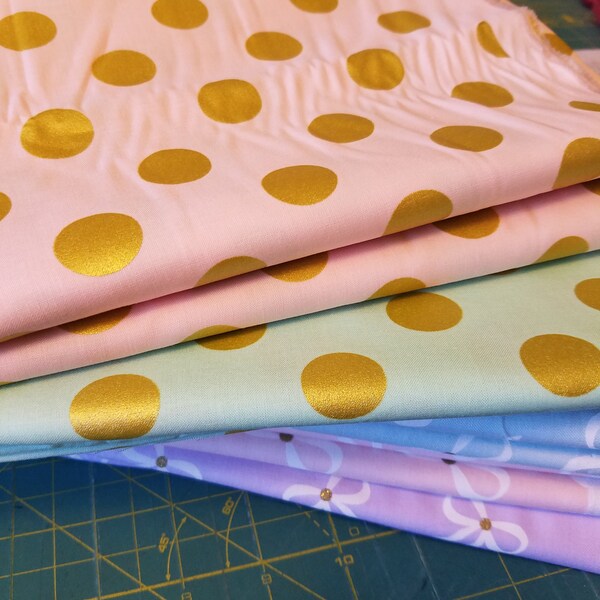 Glitz - Quarter Dot Pearlized Confection Pink From Michael Miller - Etsy
