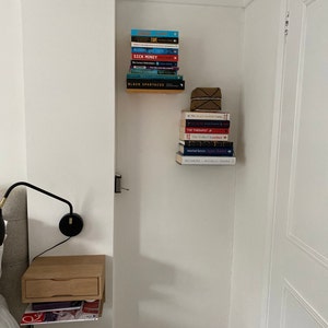 4 or 6 Galleksa Invisible Floating Metal Hidden Bookshelves - Etsy