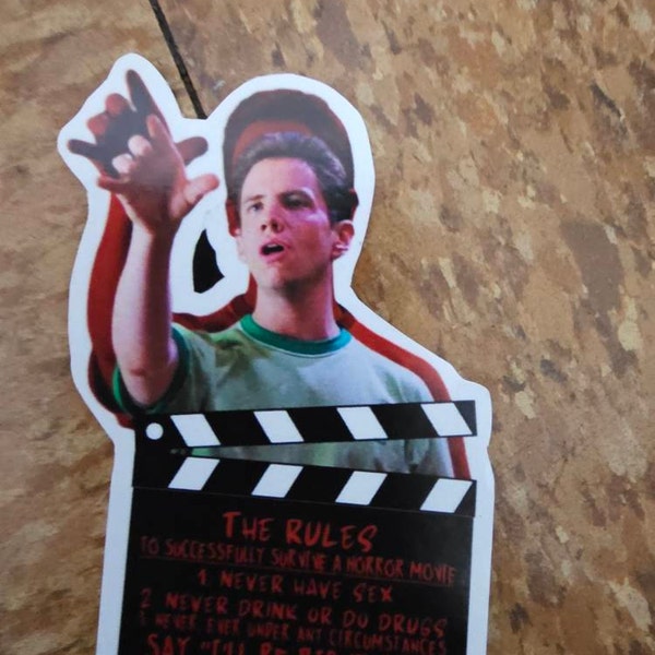 Rules to Survive a Horror STICKER -RANDY~SCREAM Fan Inspired! - Etsy