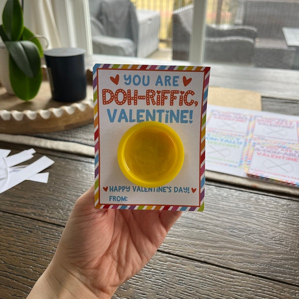 Playdoh Valentine Cards | Classroom Valentines | A-doh-able Kids ...