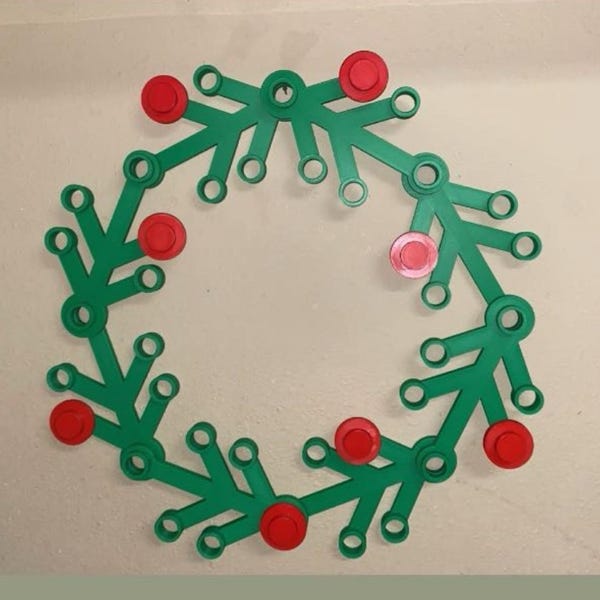 3D Printed Lego-inspired Giant Wreath - Etsy