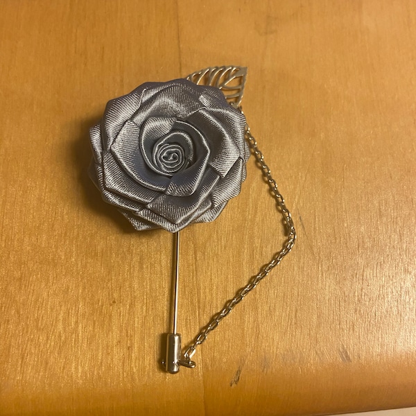 Sage Green Lapel Pin Chain , Suit Lapel Chain , Rose Wedding Lapel Pins ...