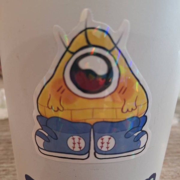 Baby Bill Cipher Holographic Sticker || Gravity Falls Book of Bill - Etsy