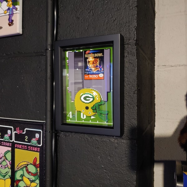 Tecmo Bowl NFL Helmet 3D Art: 8 Bit Nintendo Decor - Etsy