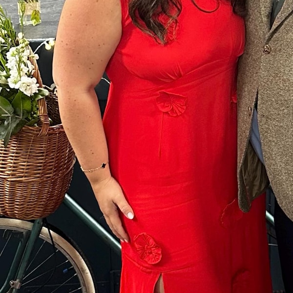 Large Dramatic Red Rose Flower Teardrop Fascinator Hat Races Headband ...