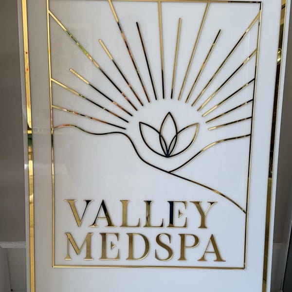 Custom Business Sign, Led Salon Logo Sign, Neon Business Logo ...