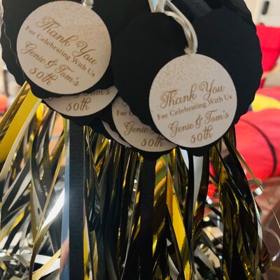 Personalized 50th Anniversary Favor Stickers - Etsy