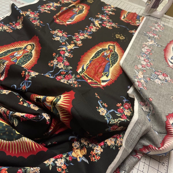 Frida La Catrina Alexander Henry Fabric Frida Flowers Mexican Yard or ...