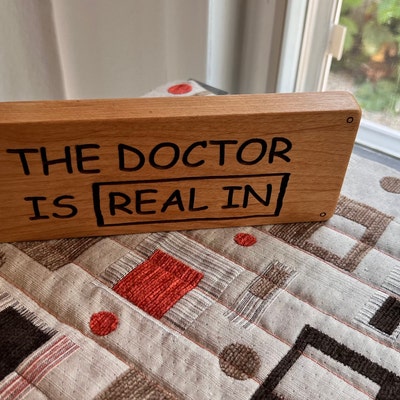 The Doctor is In, Wooden Block, Charlie Brown, Peanuts, Wooden Sign ...