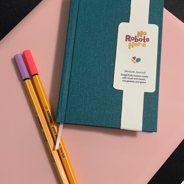 Floral Green Notebook With Blank Pages, Gardening Drawing Book, Little ...