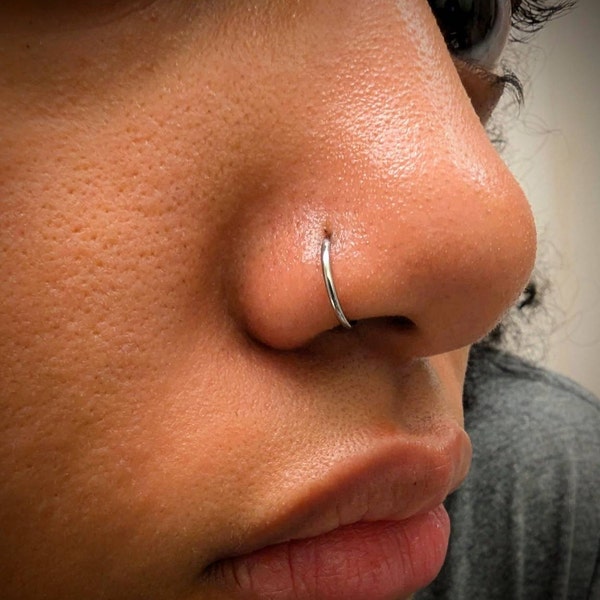 Nose Ring Clicker Nose Piercing Nose Jewelry 316L Surgical Steel or ...