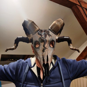 Pagan Skull Mask Leather Pattern PDF by Leatherhub - Etsy