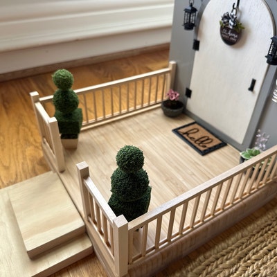 Railing Kit 1 1/12 Scale Dollhouse Miniature Unfinished Basswood - Etsy