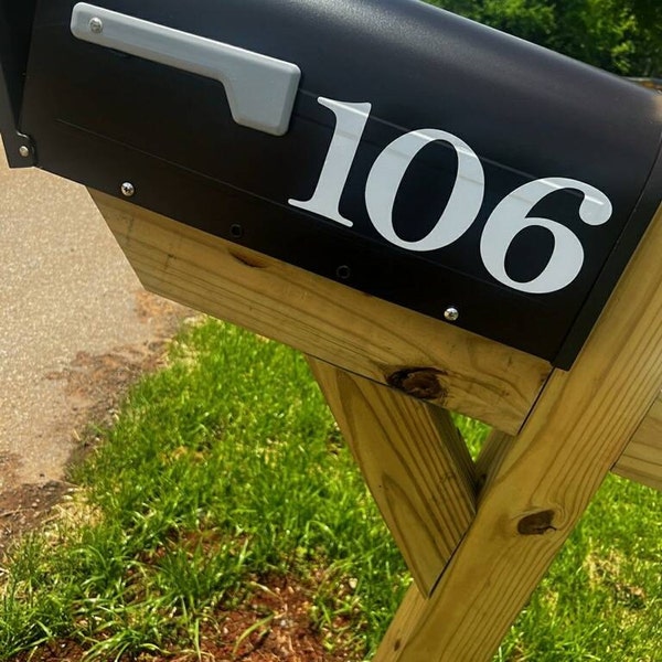 Custom House Number Decal - Etsy