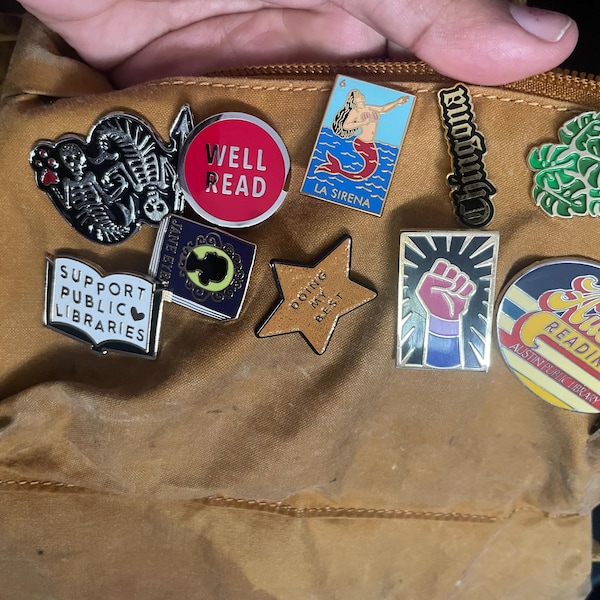 Support Public Libraries Hard Enamel Pin | Lapel Pin | Bookish Pin ...