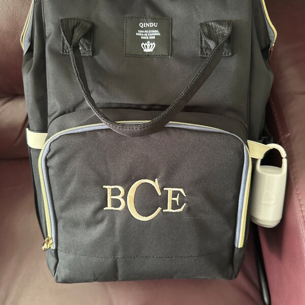 Monogrammed Diaper Bag Backpack | Personalized Baby Shower Gift - Etsy