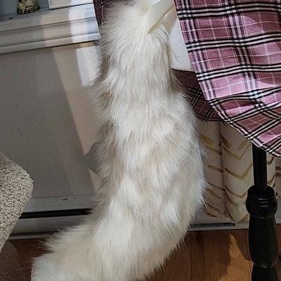 Handmade Fox Ears Tail Set Furry Faux Fur Animal Ears Hairband, Cute ...