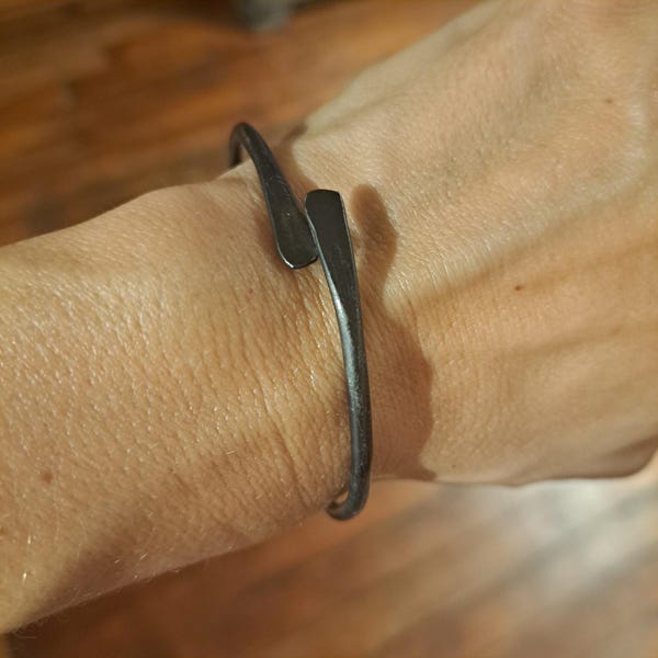 Iron Bracelet- Iron Bangle // 6th Iron Anniversary Gift for Her ...