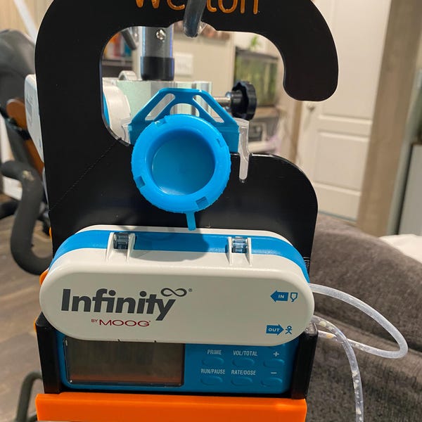 Infinity Feeding Pump Caddy – No Screw – Portable G-tube Pump Stand ...