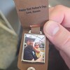 Personalized Mens Leather Keychain With Photo,metal Tag Photo Keychain ...