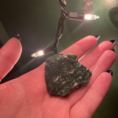 Raw Moss Agate Stone Raw Stones Raw Moss Agate Crystal Healing Crystals ...