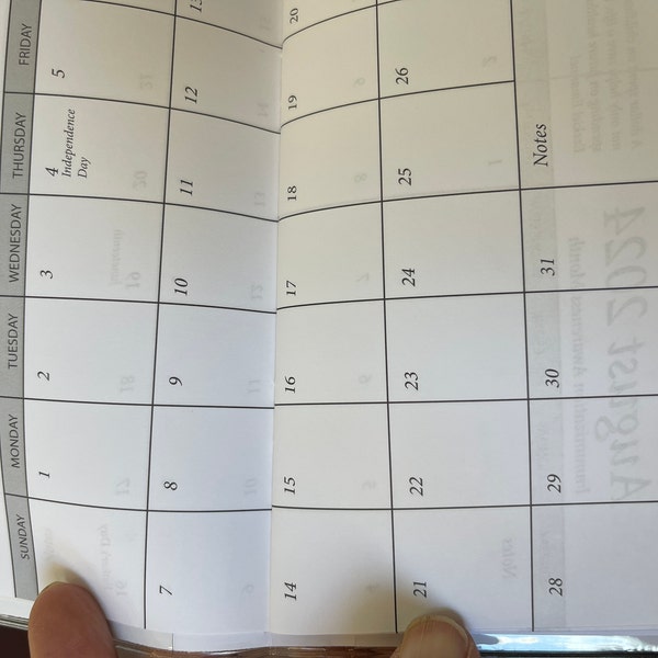 2 Full Years 2026 2027 Pocket Calendar Choice Ocean Beach Planner Free ...