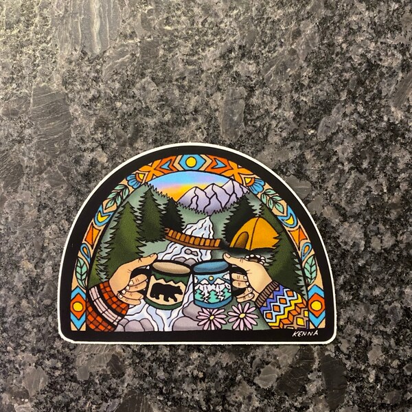 Nature Sticker Set of 4, WA Sticker, Vinyl Sticker, Sticker Gift Set ...