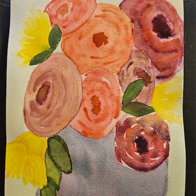 Handmade Blue Mist Granulating Watercolor - Etsy