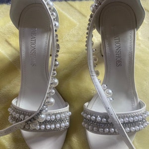 Lilac Wedding Shoes With Tulle, Block Heels Bride Shoes, Lavender ...