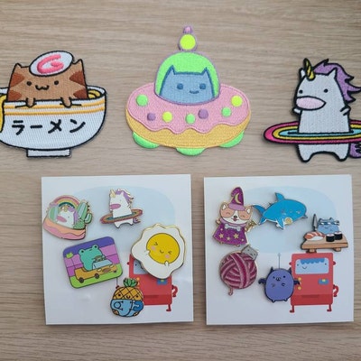 Ramen Cat Pin Hard Enamel Pin Aesthetic Pin Cute Backpack Pin Kitty ...