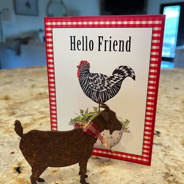 Rusty Goat, Goat Decor, Small Rusty Metal Goat, Goat Lover Gift, Unique ...