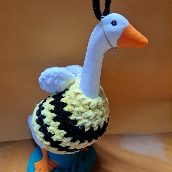 Desk Goose Bee Costume, Cute Desk Goose Bee Outfit, Handmade Bee Outfit ...