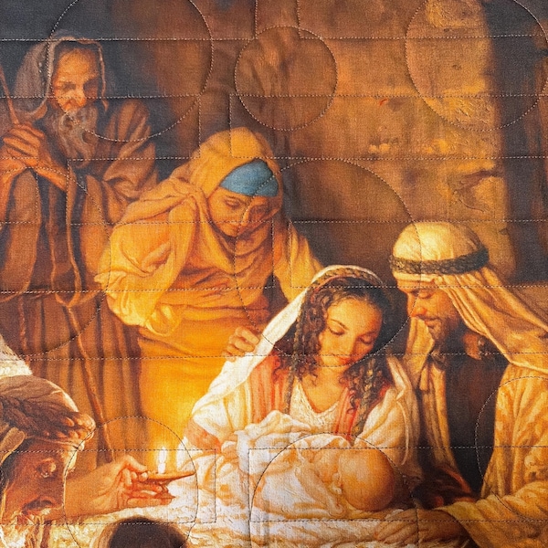 43 by 28 Nativity Panel by Northcott - Etsy
