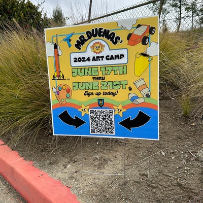 Personalize Custom Black Background Yard Sign 24 X 18, or 36 X 24 Inch ...