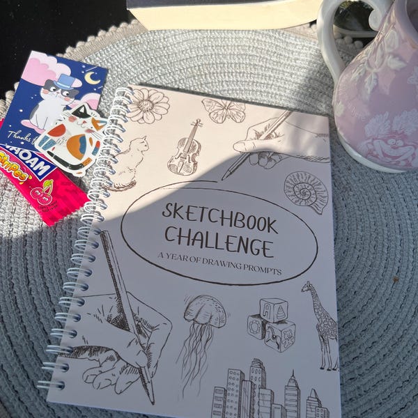A5 Sketchbook Challenge - Drawing Prompts for a Year - for Teens ...